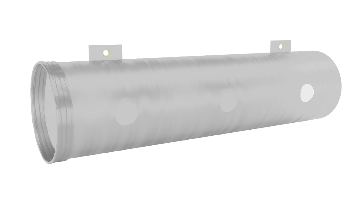 White Layflat Diffuser Duct Hose (Wire Ends) — Midwest Hose & Specialty ...